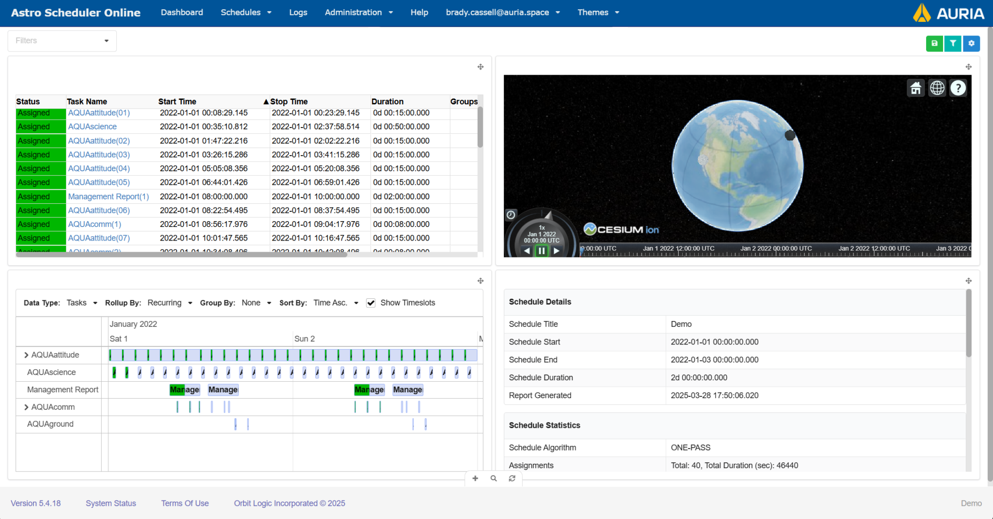Astro Scheduler - Auria